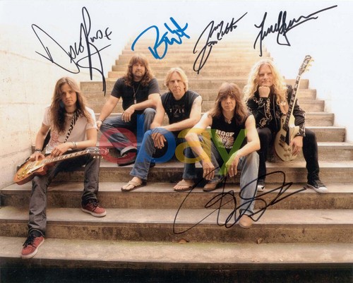 Tesla Band Signed 8x10 Autographed Photo reprint | eBay
