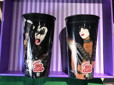 Kiss 7-ELEVEN Dr Pepper Super Big Gulp Cups 2010 Gene Paul SHIPS FREE ...