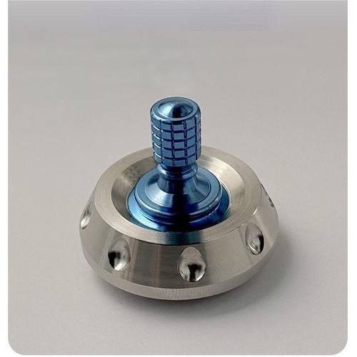 Titanium Stem Stainless Steel Collar Spinning Top Desktop Fidget Toy ...