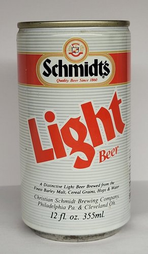 Schmidt's Light 12 oz. Drawn Steel Beer Can | eBay