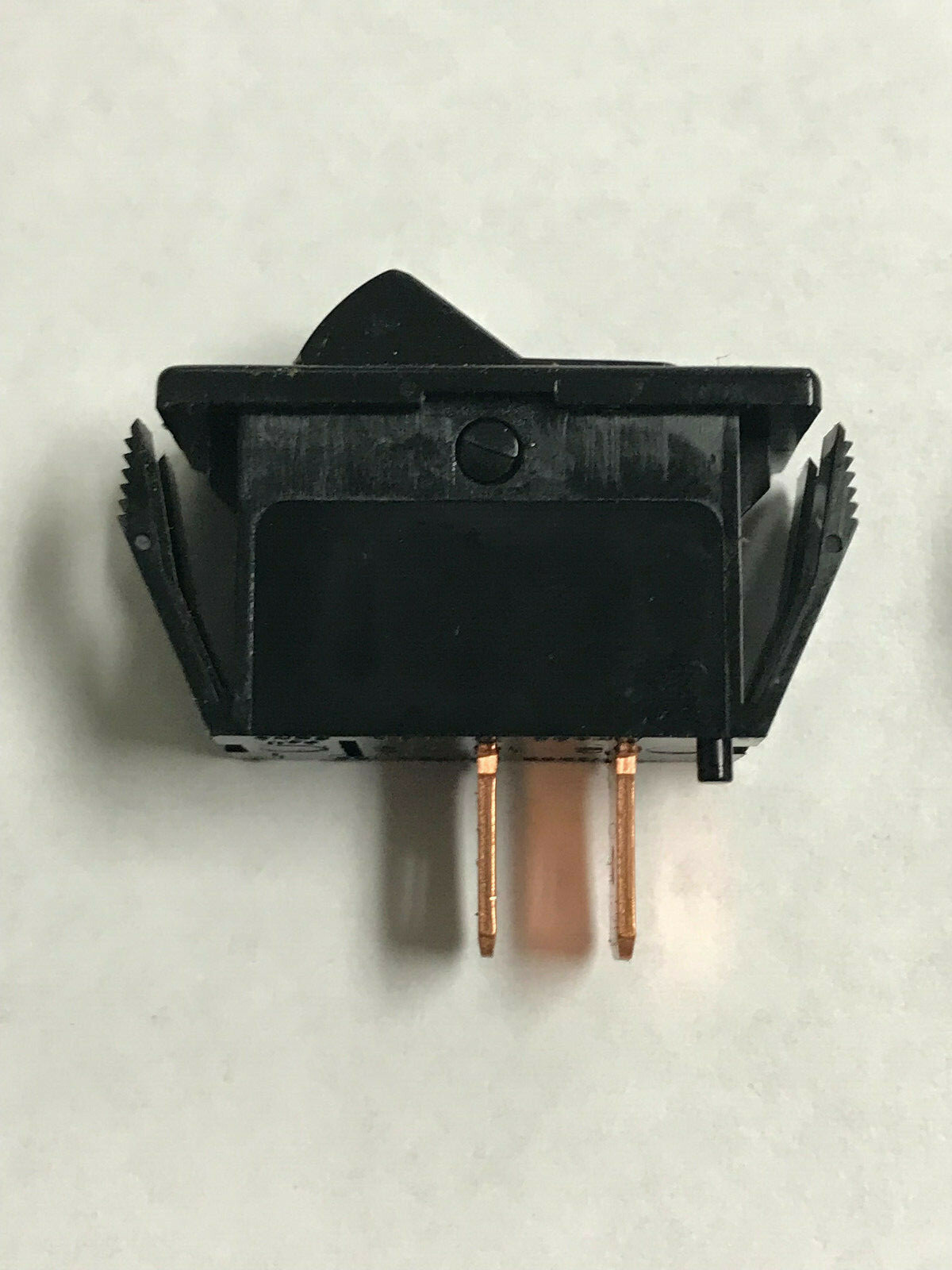 Lot of 2 ITW 35-655-6 Snap-in Rocker Switch 10A 125V SPST Momentary ON ...