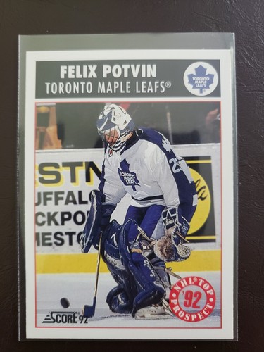 1992-93 Felix Potvin NHL Top Prospect Score Hockey Toronto Maple Leafs ...
