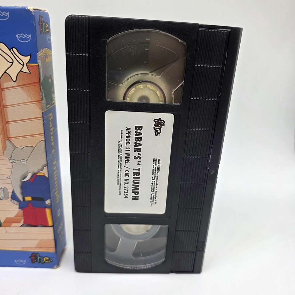 Babars Triumph (VHS 1991) FHE Family Home Entertainment Nelvana Cartoon ...