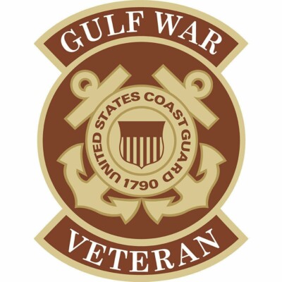 GULF WAR VETERAN U.S. COAST GUARD Embroidered Shoulder Patch (1139) | eBay