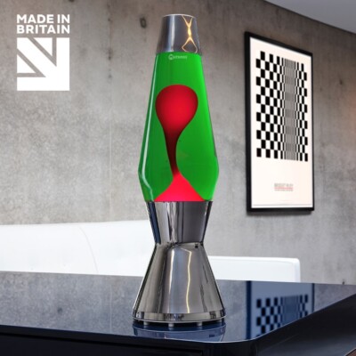 Mathmos Astro Lava Lamp - silver - green/red | eBay