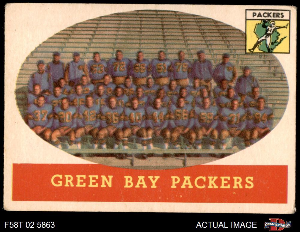1958 Topps #96 Packers Team 3 - VG | eBay