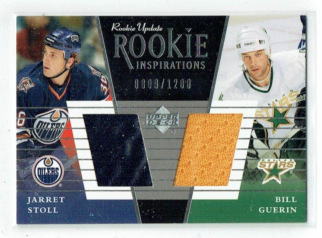 02-03 UD Rookie Update Jarret Stoll--Bill Guerin /1200 Dual Jerseys | eBay