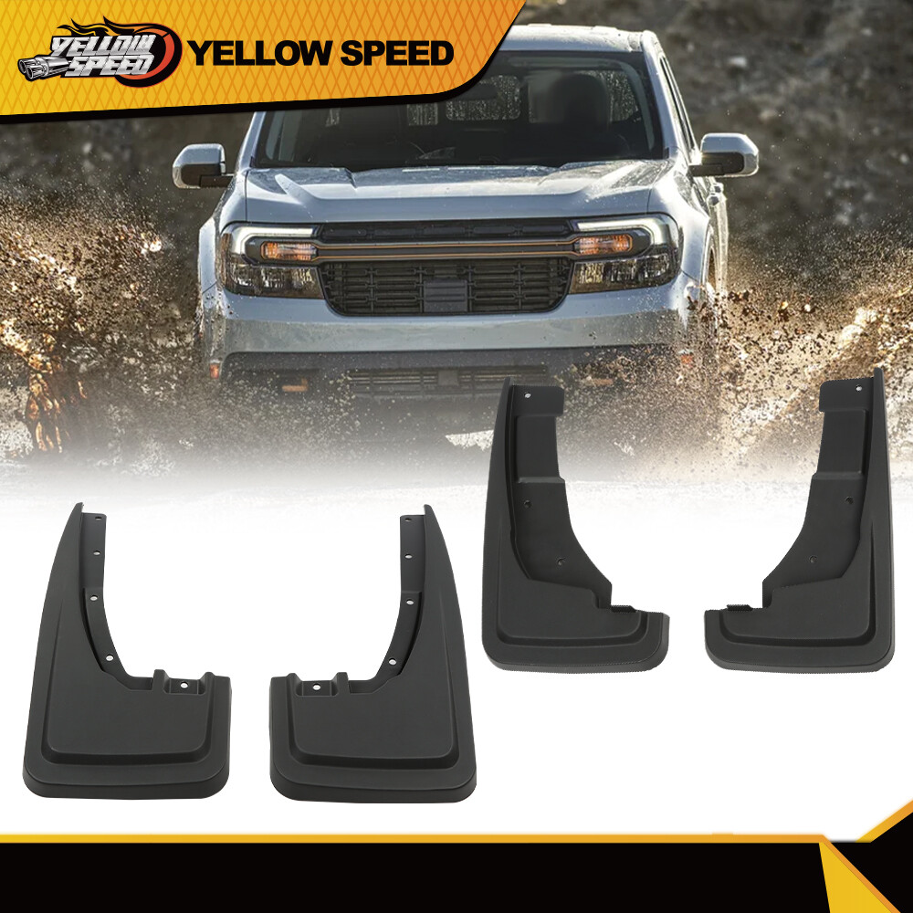 Fit For 2022-2023 Ford Maverick Black Wheel Splash Guards Mud Flaps Set ...