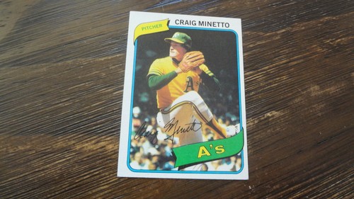 1980 TOPPS #494 CRAIG MINETTO BASEBALL CARD | eBay