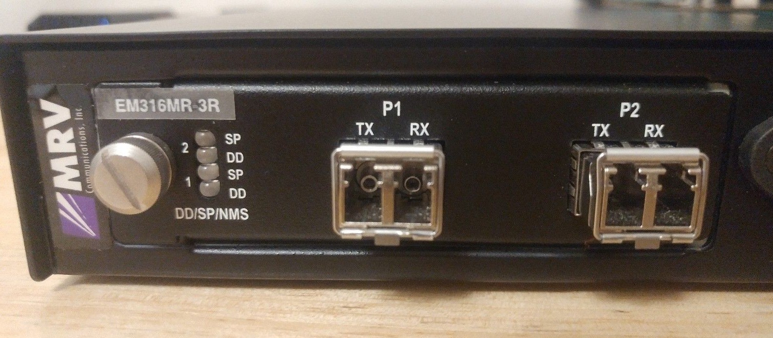 MRV Fiber Driver Base NC316BU 1 AC + MRV EM316MR 3R Module | eBay