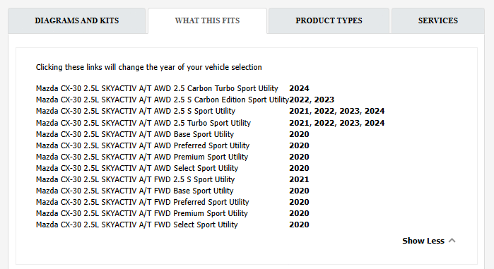 NEW OEM GENUINE Mazda 2020-2025 CX-30 Front Left Garnish Applique DGH9 ...