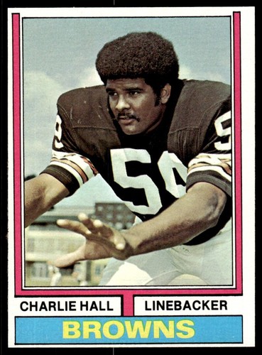 1974 TOPPS CHARLIE HALL B RC CLEVELAND BROWNS #403 | eBay