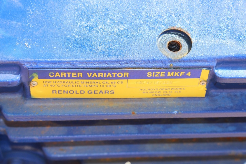 RENOLD MF CARTER VARIATOR MKF4/157820 | eBay