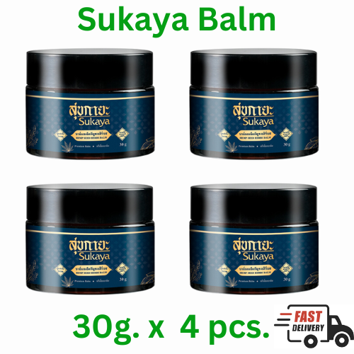 4X SUKAYA Relaxation Hemp Seed Balm Oil for Muscle Massage Relief Pain 30g | eBay