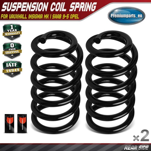 2x Coil Springs Rear Side Suspension for Vauxhall Insignia Mk I Saab 9 ...