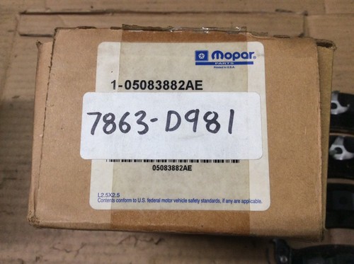 New Factory OEM Mopar Disc Brake Pad Pads Rear 05083882AE | eBay