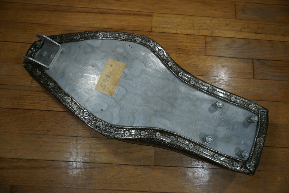 NOS Custom Low Profile Gold Metal Flake Chopper Seat, Ironhead ...