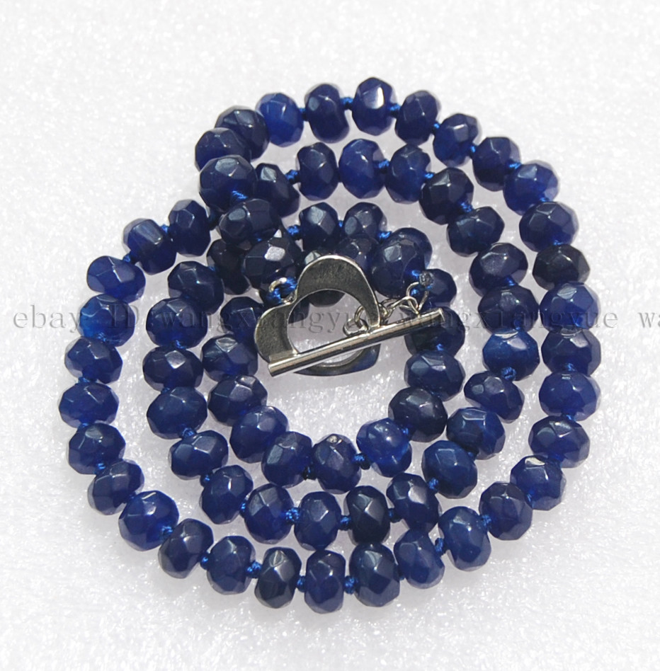 14" 16" 18" 5x8mm Faceted Ruby /Peridot/Emerald Gems Abacus Beads ...