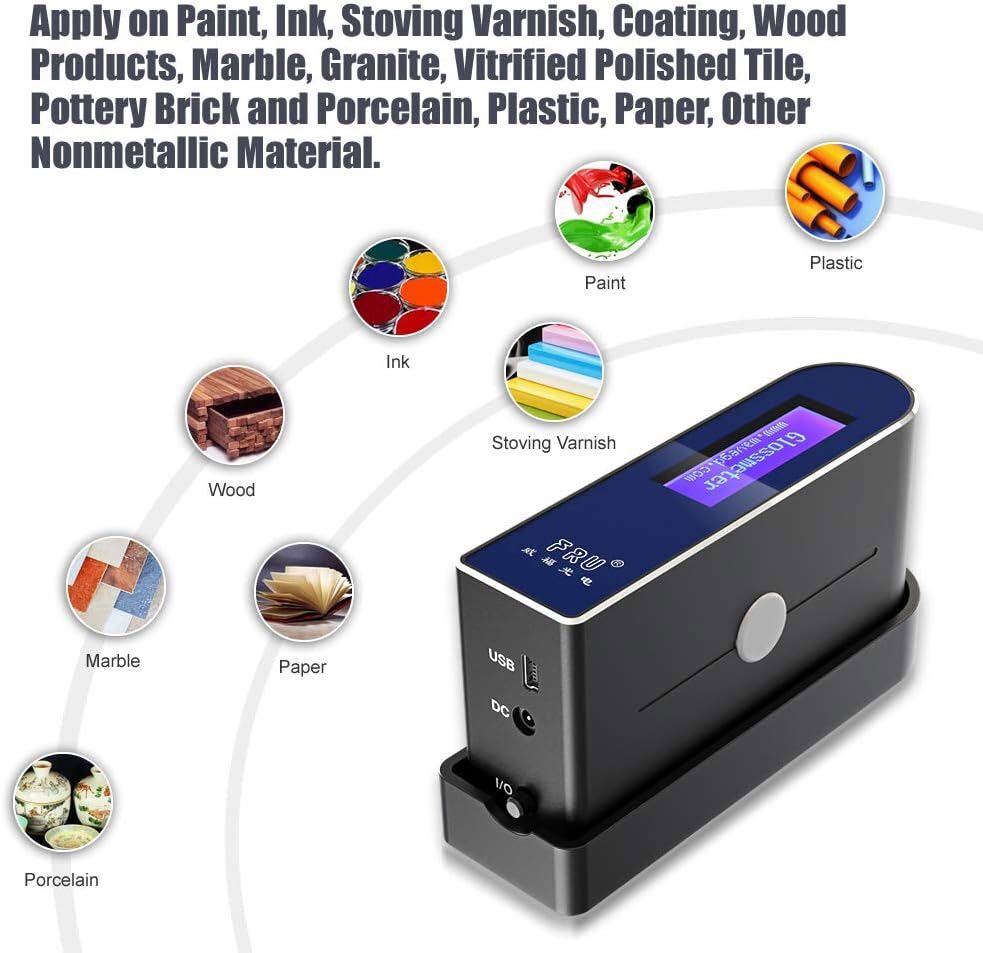 0~200GU Digital Precise 60 Degree Precision Glossmeter Gloss Meter ...