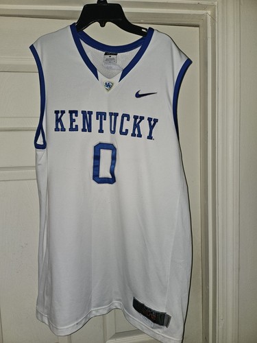 ADULT NIKE KENTUCKY WILDCATS BASKETBALL JERSEY UK COLLEGE TEAM WHITE ...