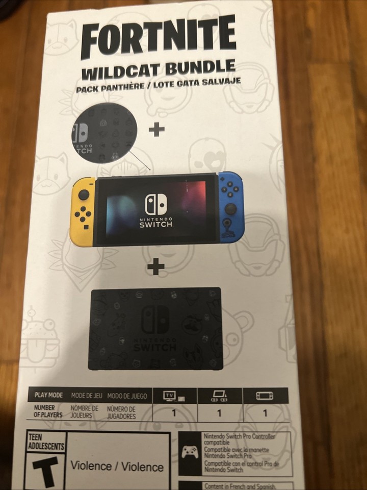 *NEW SEALED* Nintendo Switch Fortnite Wildcat Console Bundle w/ Code ...