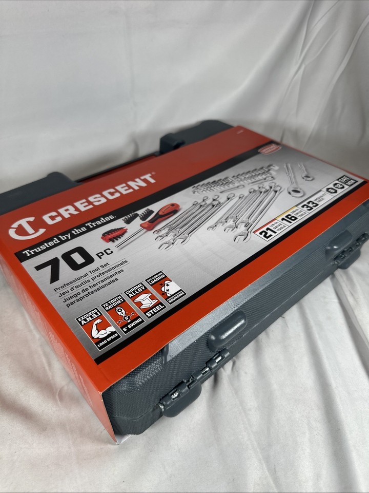 Crescent CTK70C 70 Piece Professional Tool Set w/ Case | eBay