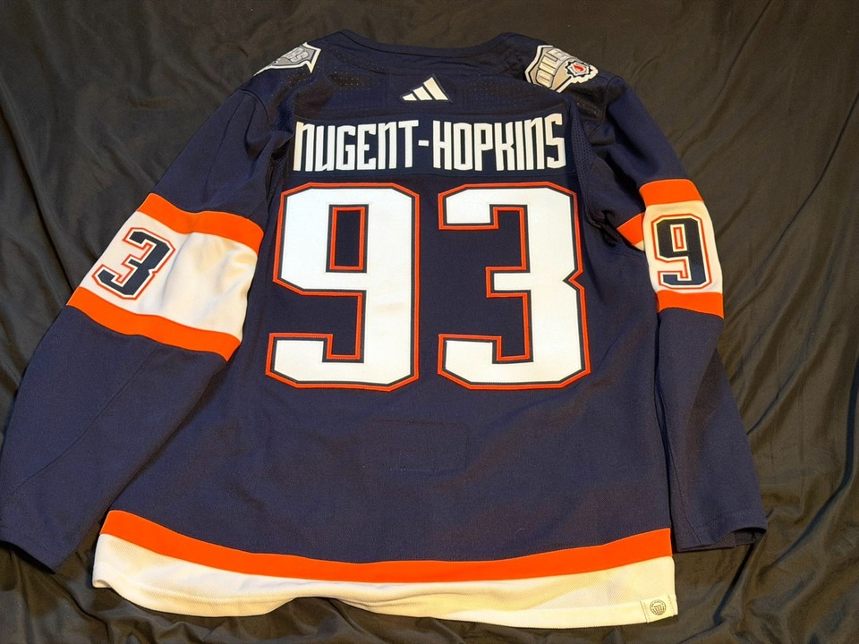 Oilers Adidas INDO Jersey Prime Green Reverse Retro RR 2.0 RNH Size 54 ...
