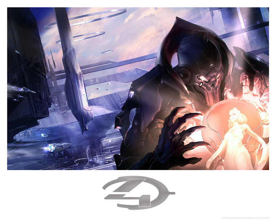 Forerunner Civilization Didact Wife Silentium Halo 4 Fine Art ...