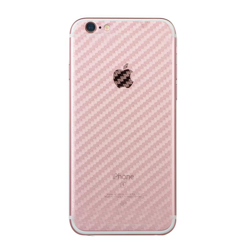 iPhone 7 / 7 Plus Back Sticker Film Transparent Carbon Fiber Skin - 2x ...