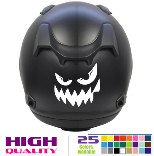 Motorcycle Fierce Angry Eyes Vinyl Decal Sticker For bike Helmet [e-9 ...