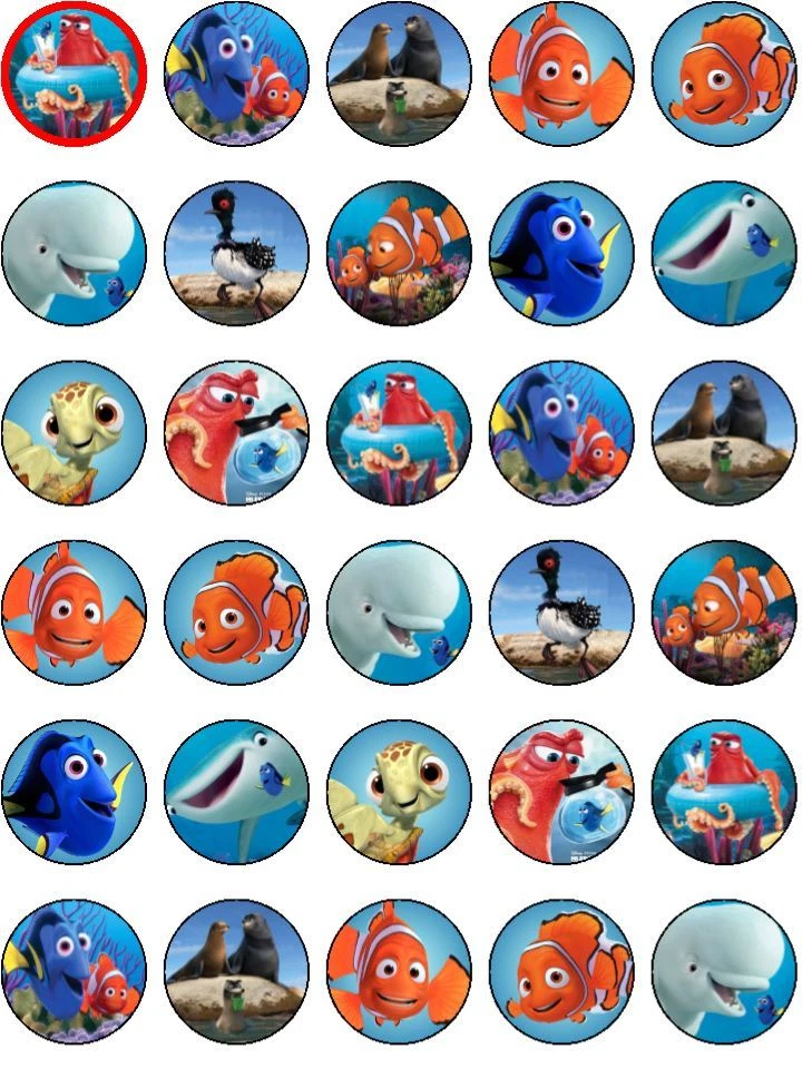 Finding Nemo Cupcake Cake