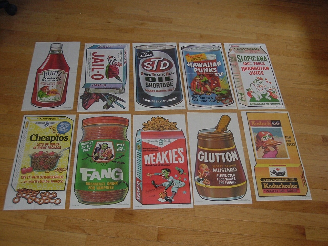 1973 Topps Wacky Packages Large Posters Full Set of 24 + Wrapper Toadal ...