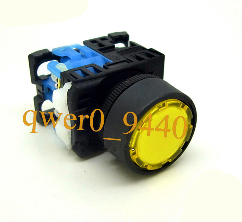 Yellow Push Button Switch Illuminated