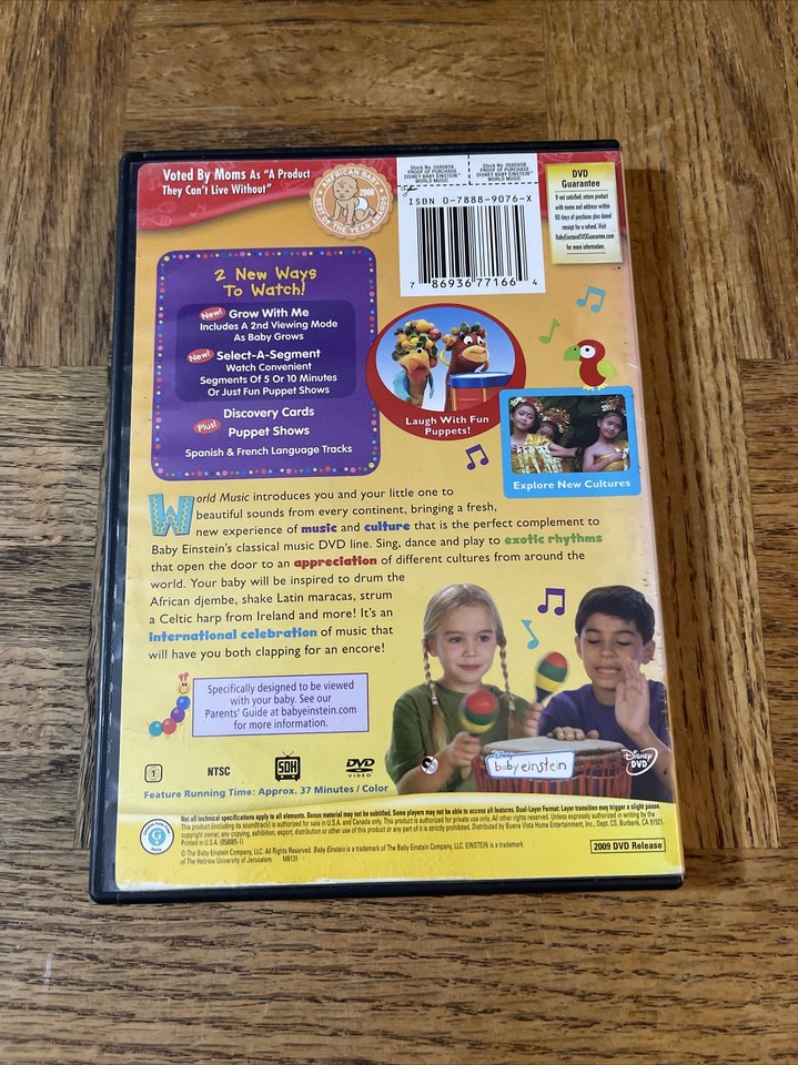 Baby Einstein World Music DVD 786936771664| eBay