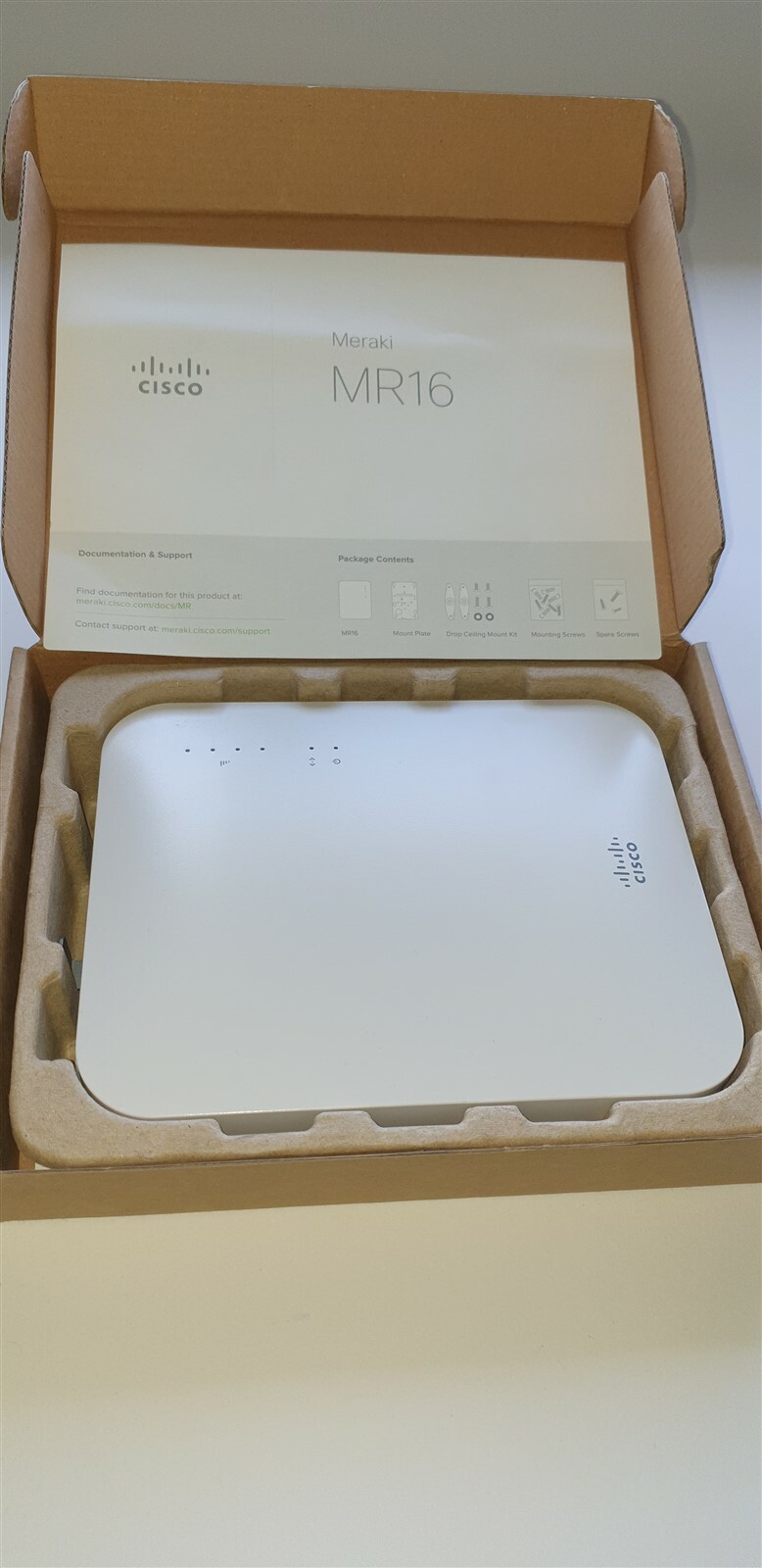 Cisco Meraki MR16 Dual 802.11n PoE Cloud Managed Wireless Access Point ...