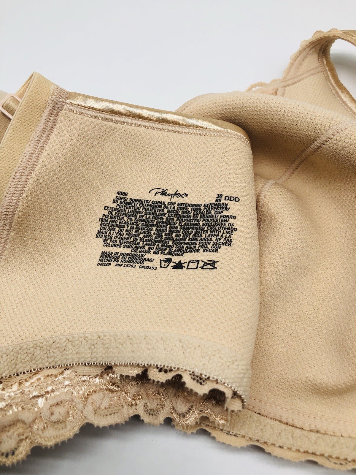 PLAYTEX 18 Hour Bra 38DDD Air Form Comfort NUDE beige… - Gem