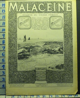 1921 MALACEINE FEMININE NOUVEAU FRENCH OCEAN BEACH BOAT HYGIENE X49 | eBay
