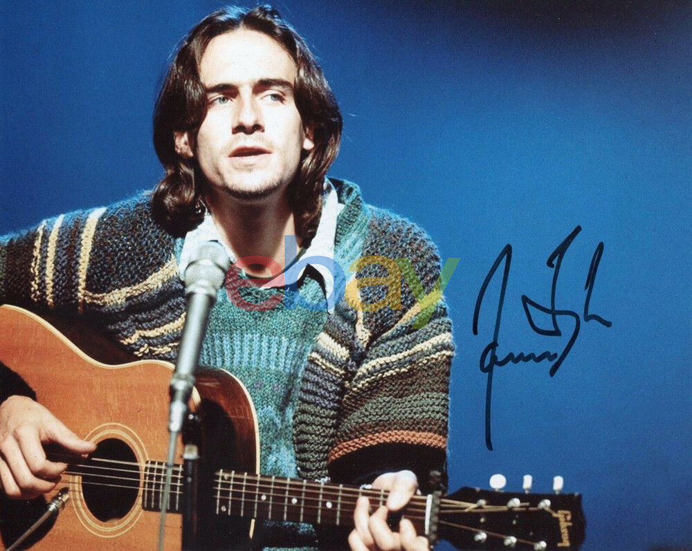 James Taylor Signed Autograph 8x10 Photograph Hall of Fame USA Guitar ...