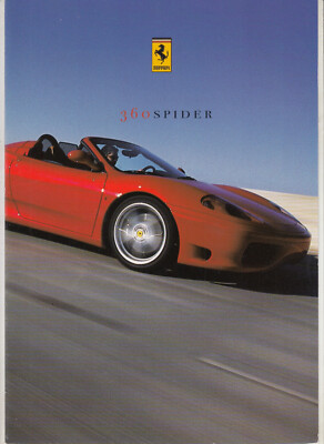 Early 2000s FERRARI 360 SPIDER 4p Australian Brochure - Marinello ...