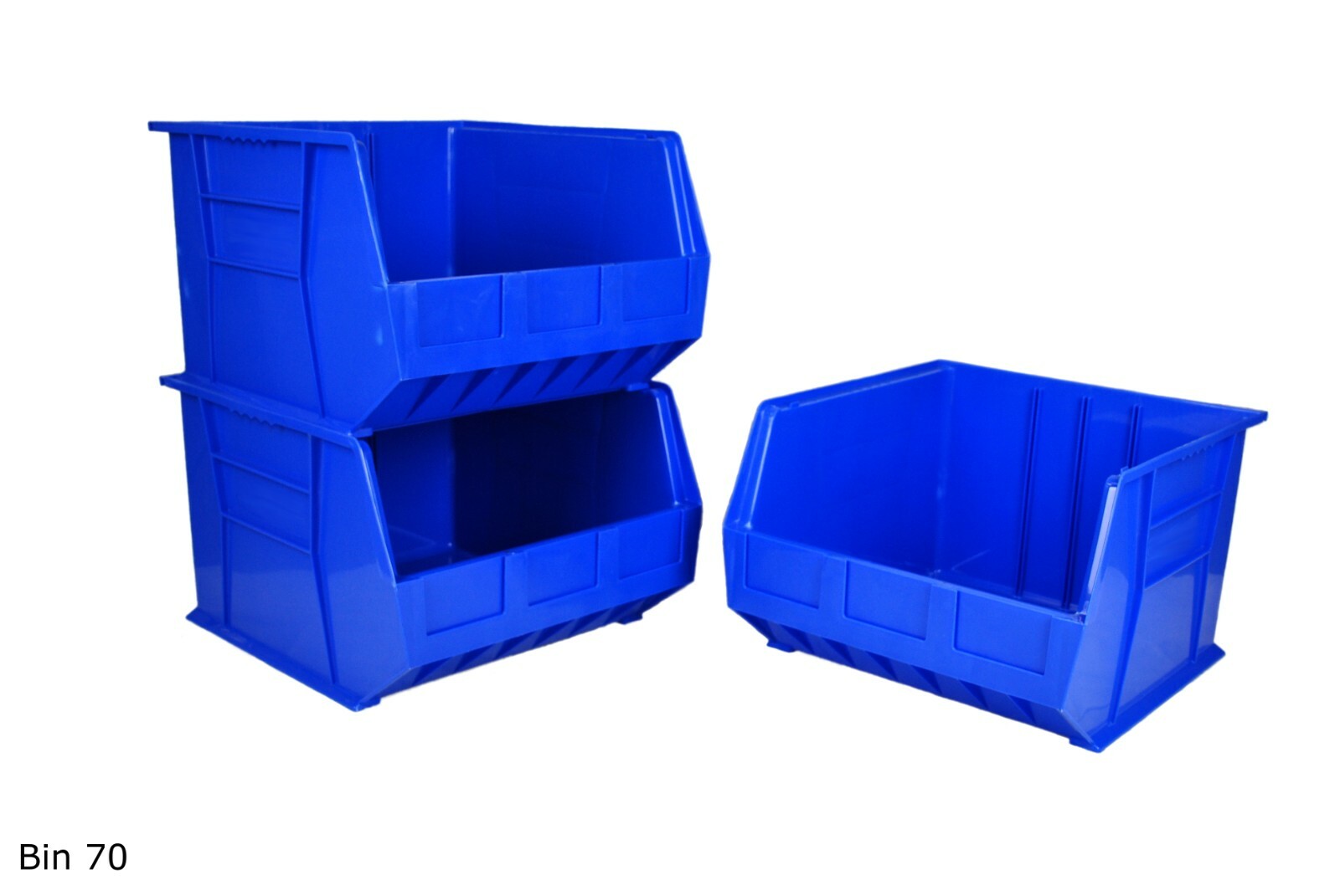 Rhino Tuff Plastic Parts Bins - Blue Red or Yellow Garage Shelving ...