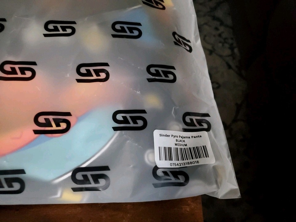 NEW - 100% AUTHENTIC GamerSupps GG SINDER PYRO Pajama Pants - BLACK ...
