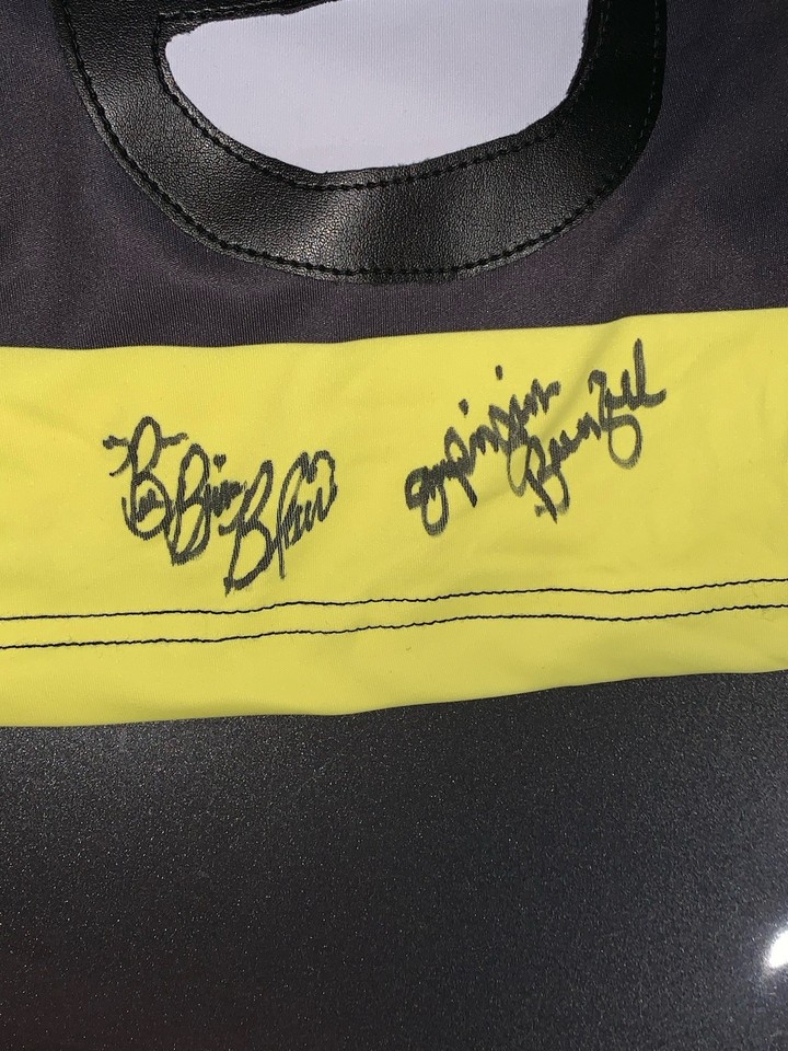 Killer Bees Wwf signed Replica Mask W/proof Autographed Brian Blair Jim ...