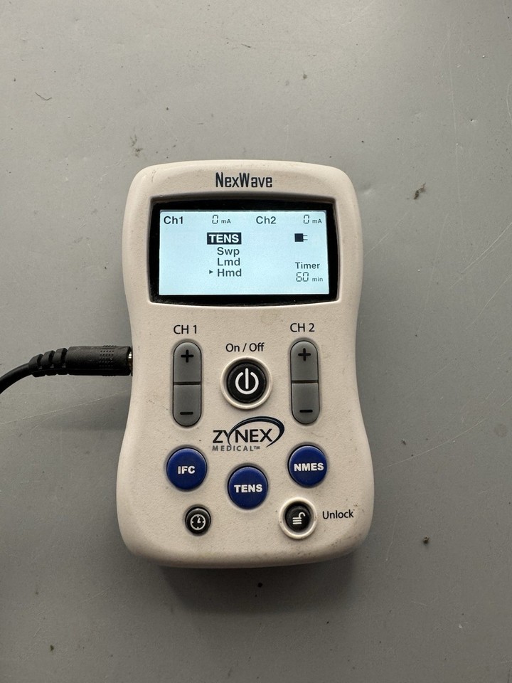 Nexwave Zynex Electrotherapy TENS Unit With Power supply And battery | eBay