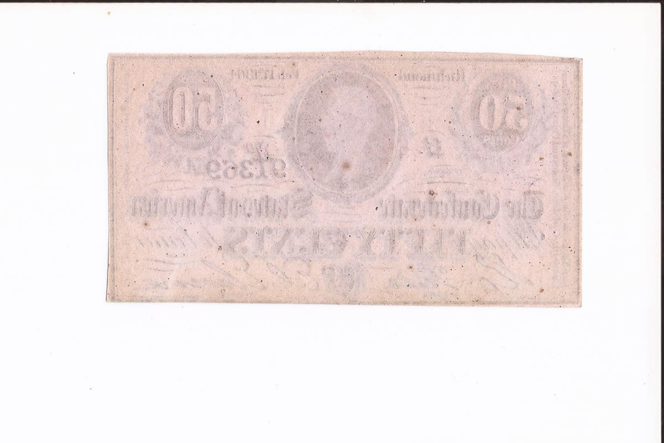 1864 CONFEDERATE STATES of AMERICA CURRENCY 50 Cents Note AU | eBay