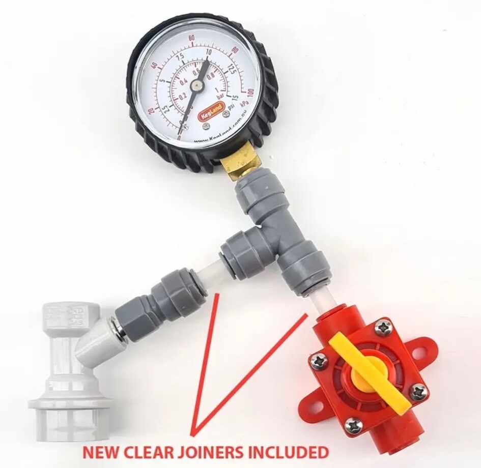 Homebrew Spunding Valve KegLand Spunding Valve With 0-15 PSI Gauge ...