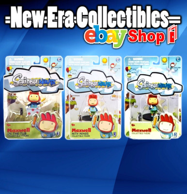 ScribbleNauts Maxwell 3-Piece Collectible Figurine Set Jazwares WB ...