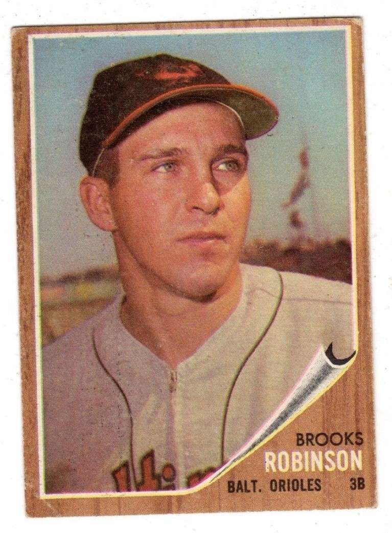 1962 Topps #45 Brooks Robinson - Baltimore Orioles, Excellent Condition ...