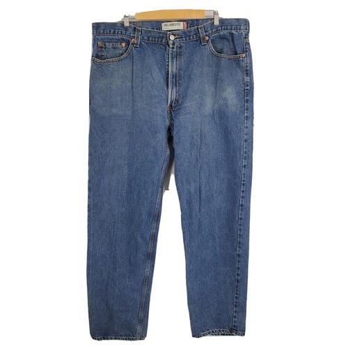 Levis Mens 550 Relaxed Fit Blue Jeans 100% Cotton Size 42x36 | eBay