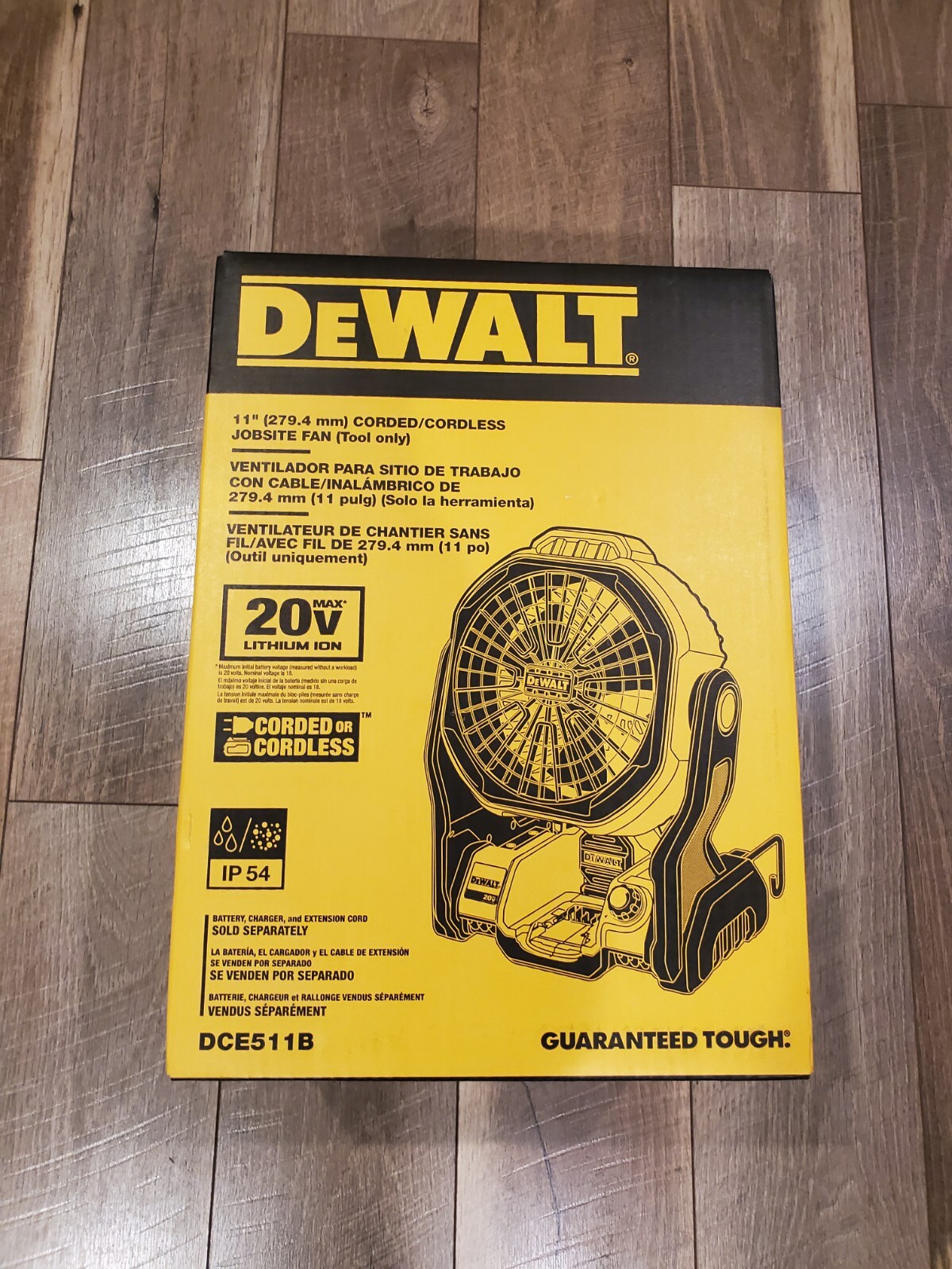 DEWALT+DCE511B+11+inch+Corded%2FCordless+Jobsite+Fan for sale online | eBay