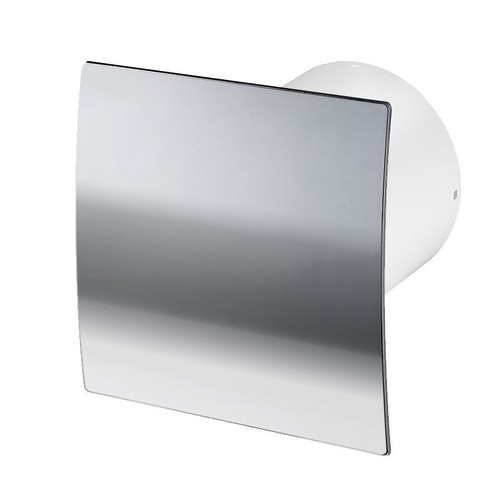 Silent Bathroom Extractor Fan 100mm with Chrome Front Panel Low Energy ...